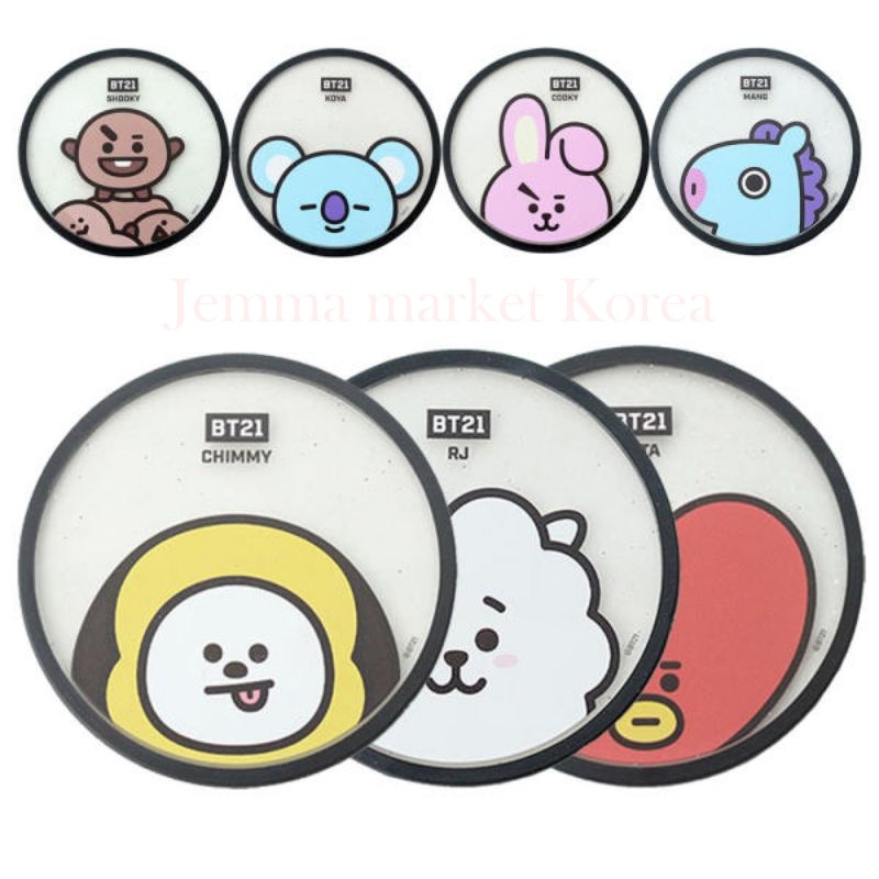 BT21 Cup Coaster (1EA) Heat Resistance Non-Slip Coffee Cup Tea Table ...