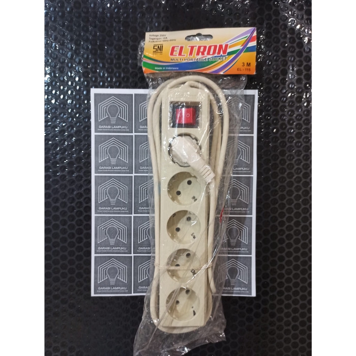 5 Hole 3 Meter Electric Socket / Plug Cable - Already Sni | Shopee ...