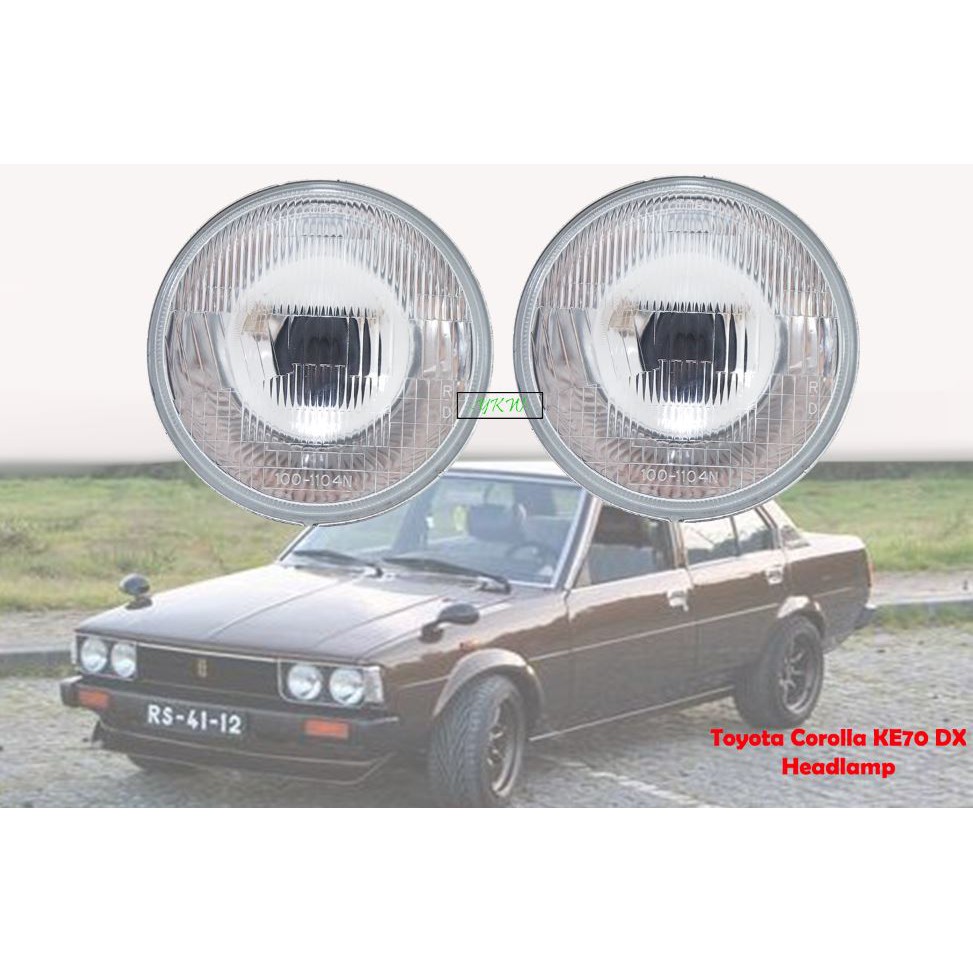 Toyota Corolla KE70 DX BMW E30 Sealed Beam Head Lamp Lights Big ...