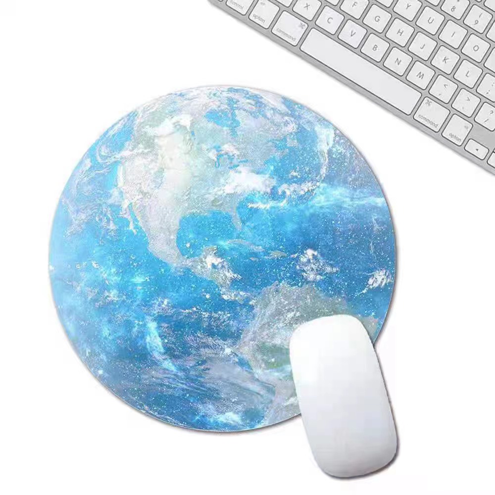 Circle Mouse Pad Cartoon Art Design Mouse Pad Round Office Mice Pad ...