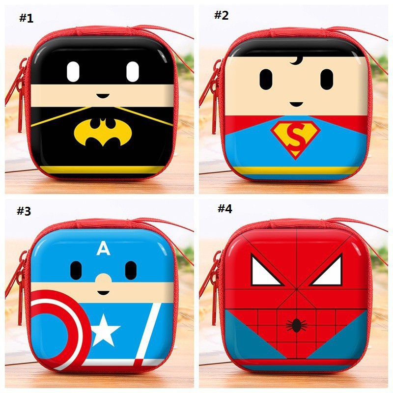 Mini Avenger Superhero Square Coin Purse Wallet Cartoon Character ...