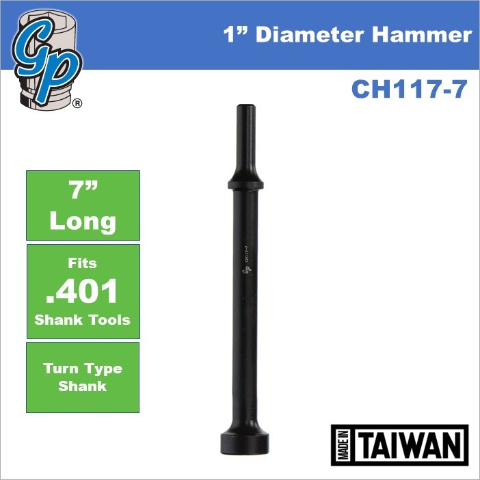 Grey Pneumatic 1-inch Diameter, 7-inch Long Hammer - CH117-7 | Shopee ...