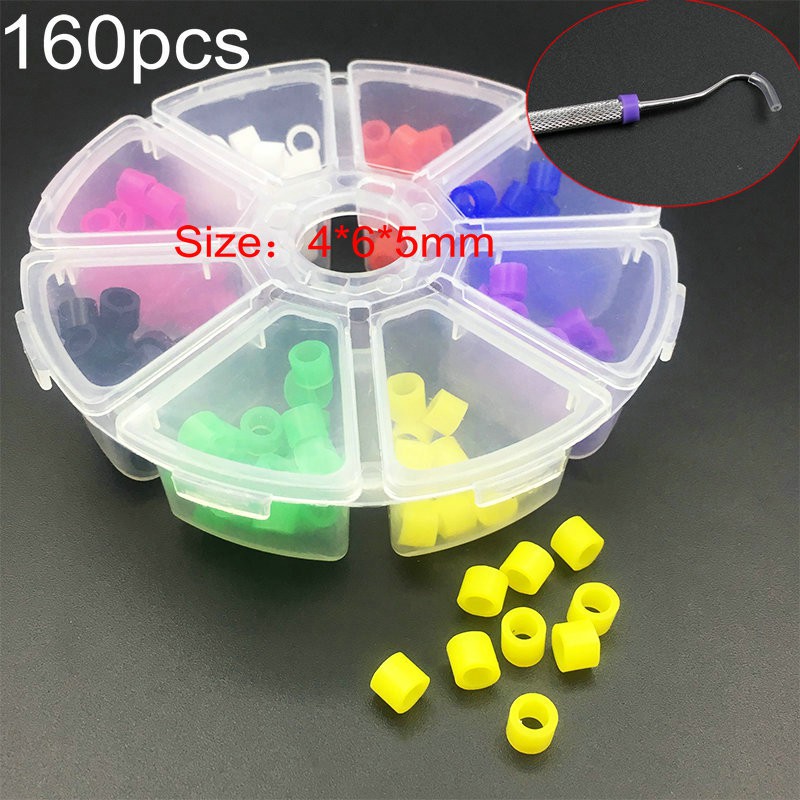 160Pcs/box Dental Silicone Code Rings Autoclavabled Color Code Rings ...