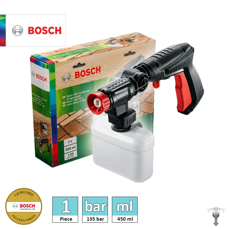 Bosch F016800536 360 degree Spray Gun with Detergent Bottle for Aquatak ...