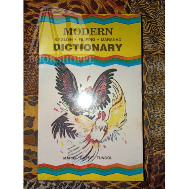 ORIG MODERN ENGLISH-FILIPINO-MARANAO DICTIONARY by "Mario "Guese ...