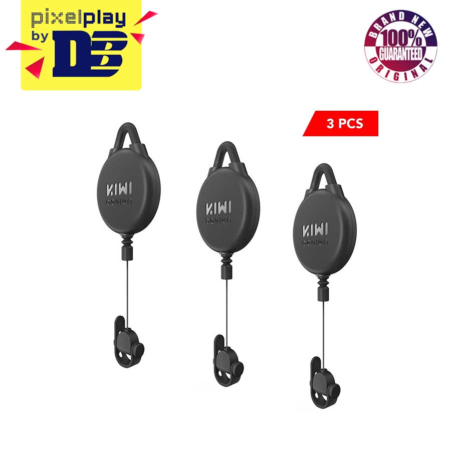 KIWI DESIGN Silent VR Cable Management Pulley System (3pcs) (V2-Black ...
