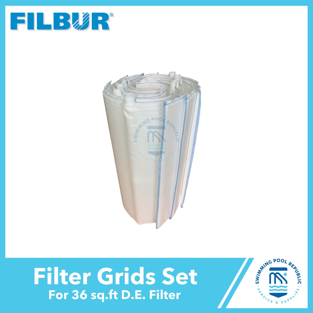 Filbur, FC-9530, 36 sq.ft Filter Grids (Set) for 36sq.ft D.E. Filter ...