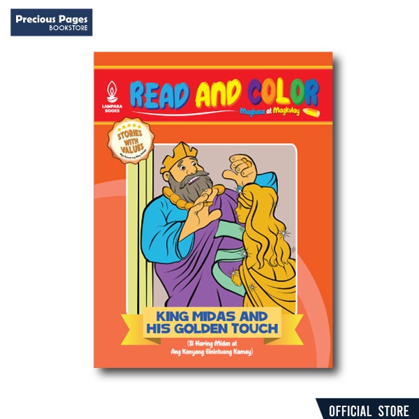 Read and Color - Stories With Values - King Midas And His Golden Touch ...