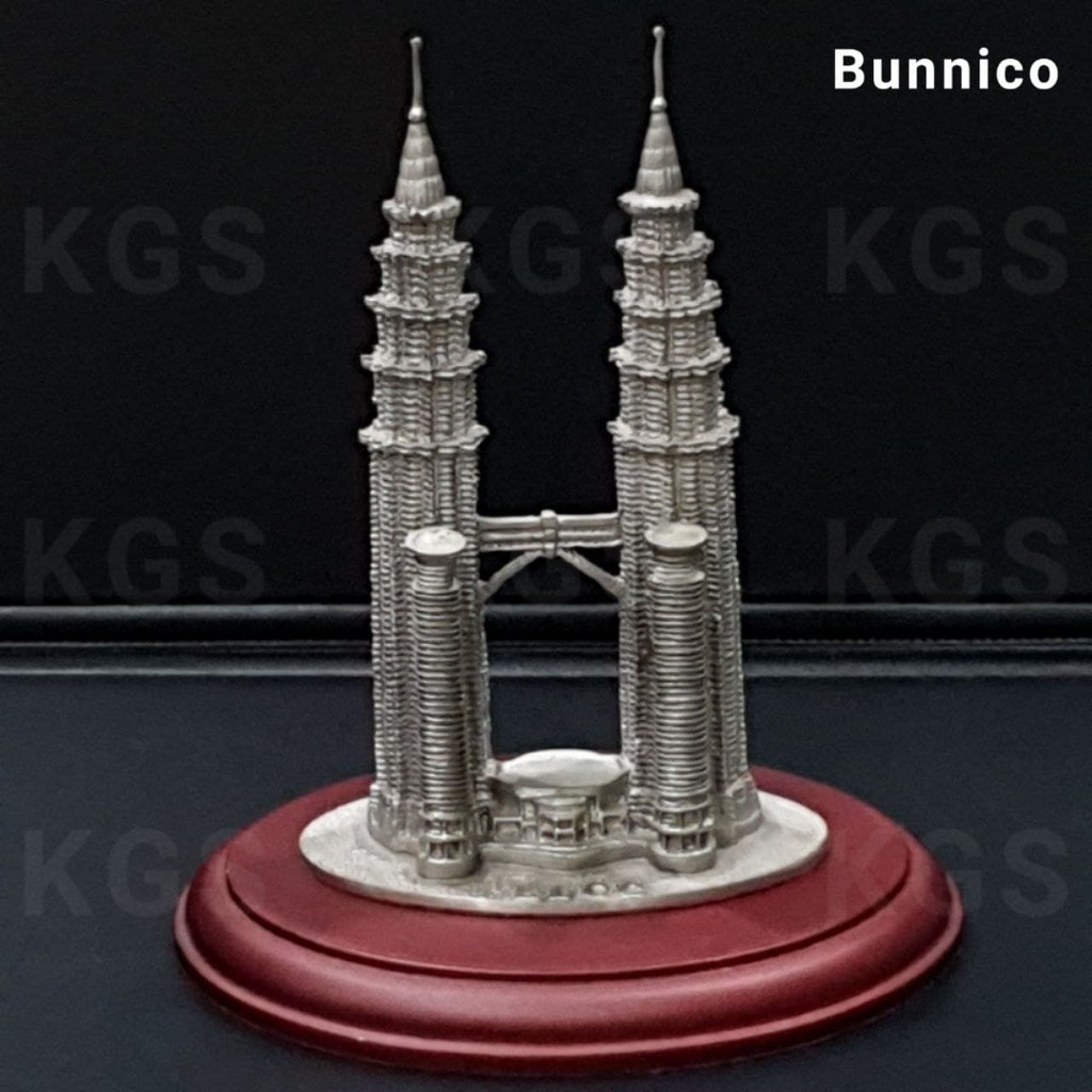 Pewter KLCC Display with Base Included as Souviner | Shopee Philippines