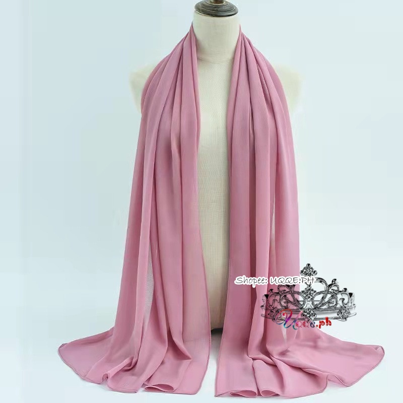 Hijab scarf A#YW016 Muslim chiffon scarf shawl women's solid color ...