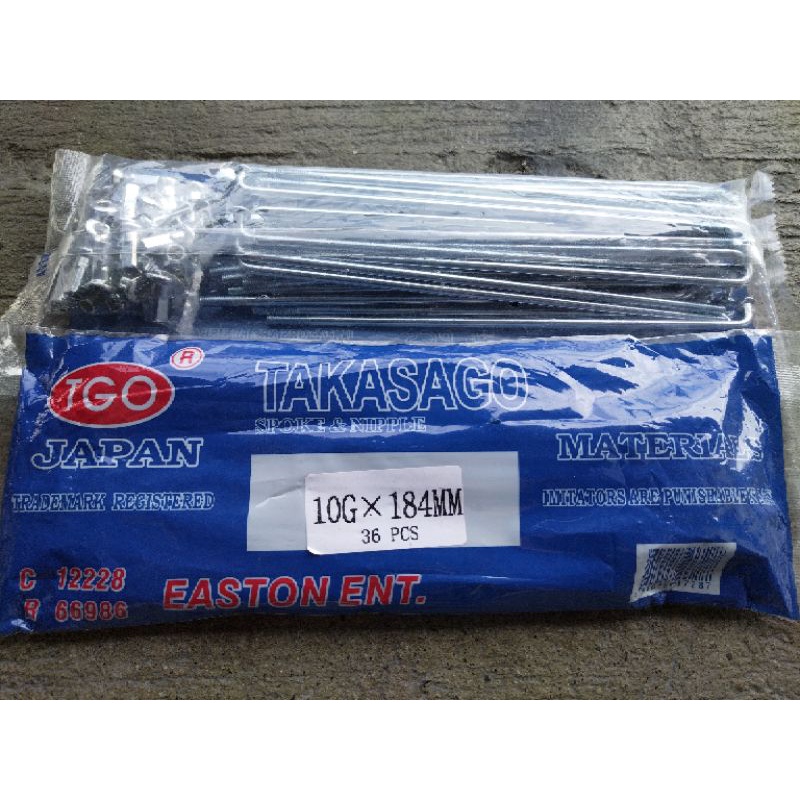 TAKASAGO SPOKES AND NIPPLES (10×184) | Shopee Philippines