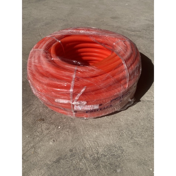 POLY Polyflex 1/2” x 100 meters Orange Flexible Electrical Conduit 20mm 1/2” diameter x 100 ...