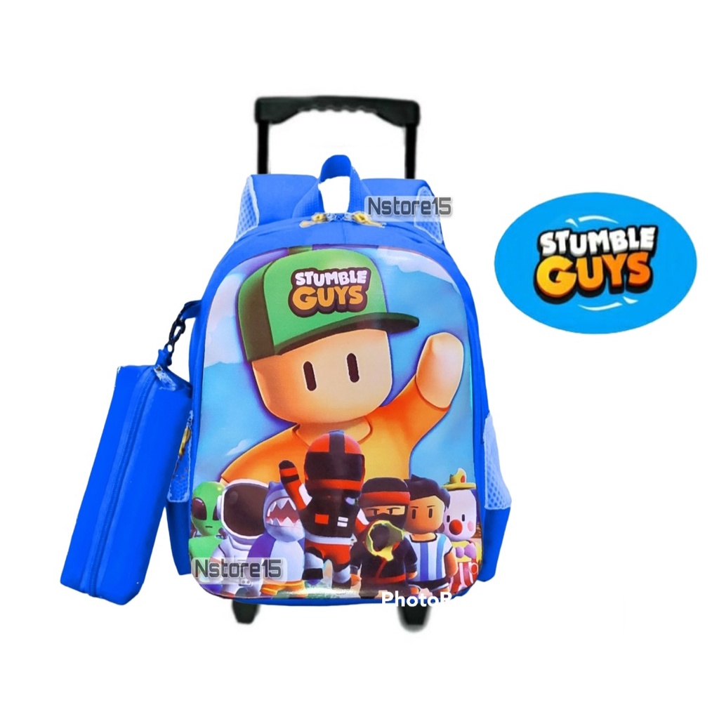 Nstore15-school Trolley Bag Cartoon Character STUMBLE Boys School ...