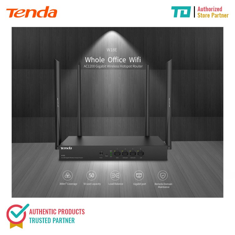 Tenda W18E AC1200 Gigabit Wireless Hotspot Router | Shopee Philippines