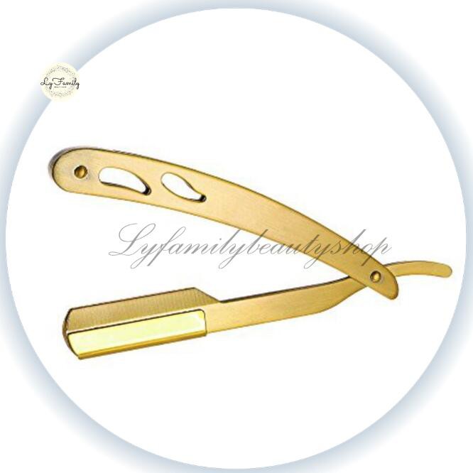 Barber's Labaha Metal Body Hair Cutting Shaver Gold Replaceable Blade ...