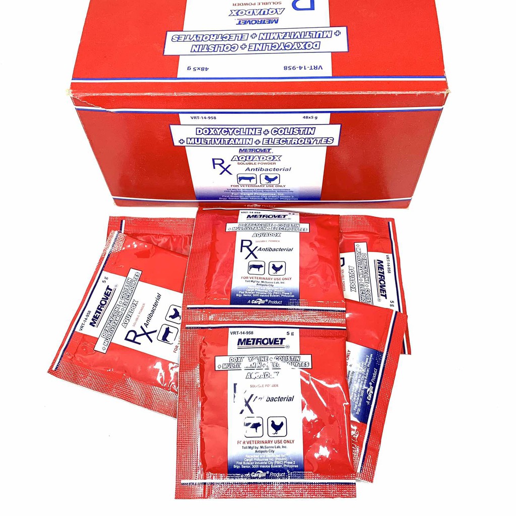[FCR AGRIVET] 36pcs Aquadox 5g per Sachet / Swine Multivitamins / Para ...