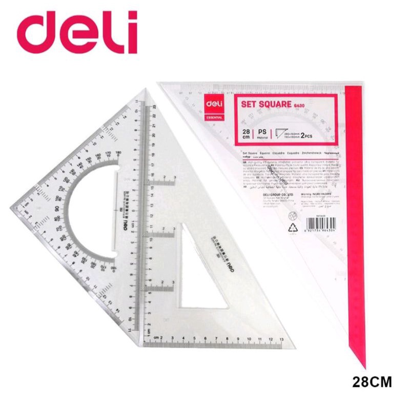 DELI 30x60, 45x90 Triangle Set 12",14",16" | Shopee Philippines