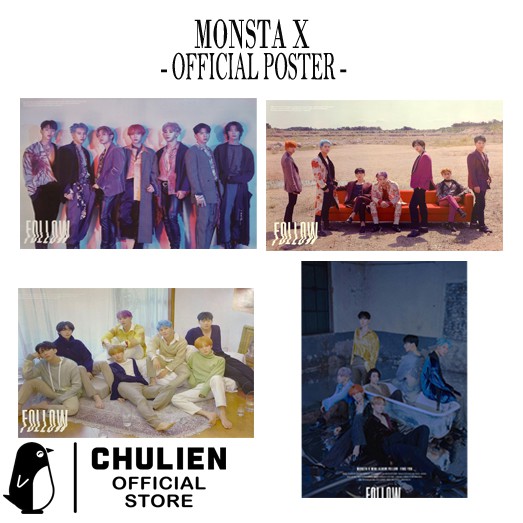MONSTA X [ Official Poster + Tube ] Follow Find You | We Are Here ...
