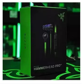 Original Razer Hammerhead Pro V2 Earphone For Phone 3.5mm Wired In Ear ...