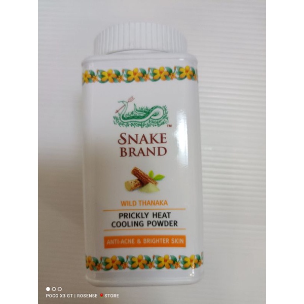SNAKE BRAND SAKURA/Lavender Wild thanaka PRICKLY HEAT COOLING POWDER ...