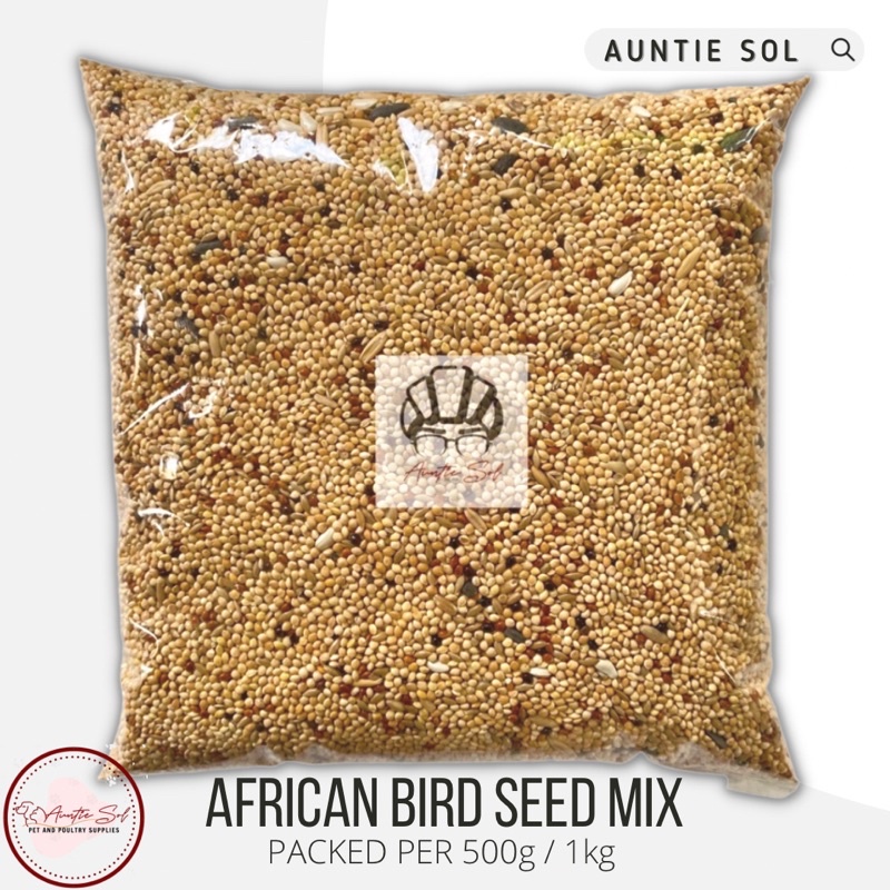 African Bird Seed Mix packed per 500g/1kg | Shopee Philippines