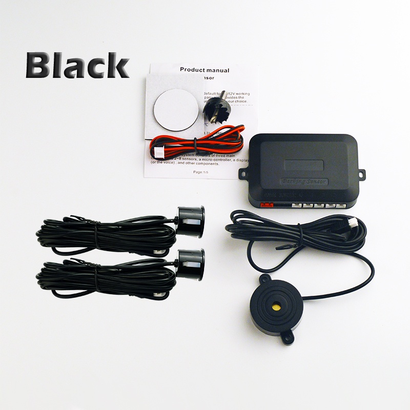 Car Parking Sensor Kit Buzzer 2 Sensors 22mm Reverse Radar Sound Alert ...