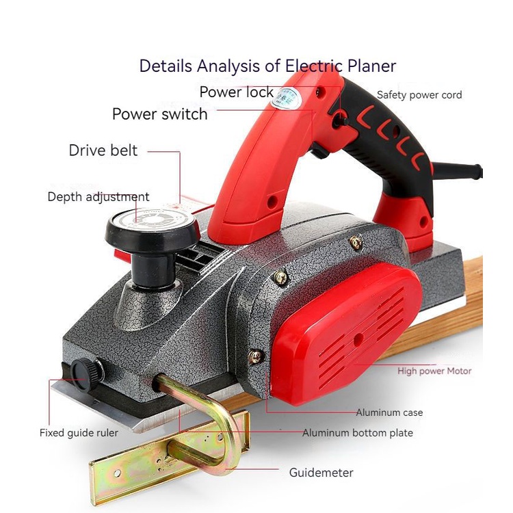 Electric planer Multifunctional woodworking knife wood planer Manual ...