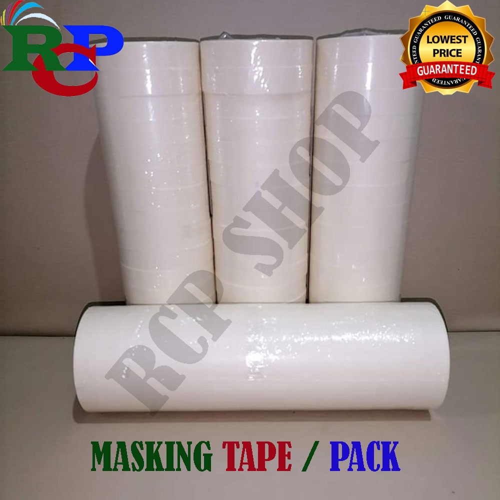 Masking Tape Sold Per Tube (2inch, 1 1/2inch, 1inch, 3/4inch,1/2inch ...