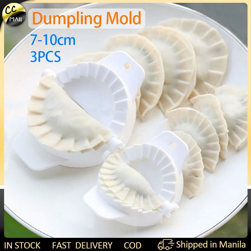 【Fast Delivery】3Pcs/Set 7CM/8CM/10CM Kitchen Dumpling Mold Plastic ...