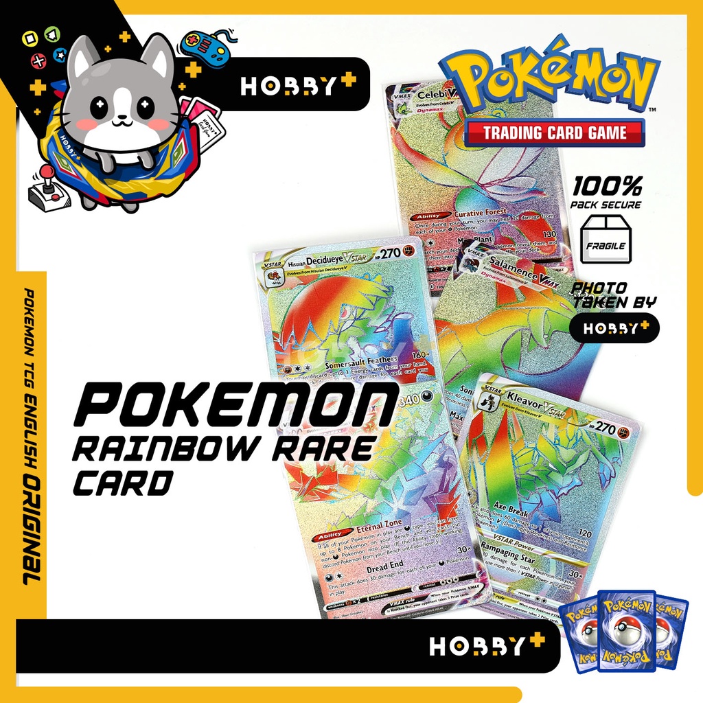Pokemon TCG / PTCG Rainbow English Trading Cards Hobby Plus | Shopee ...
