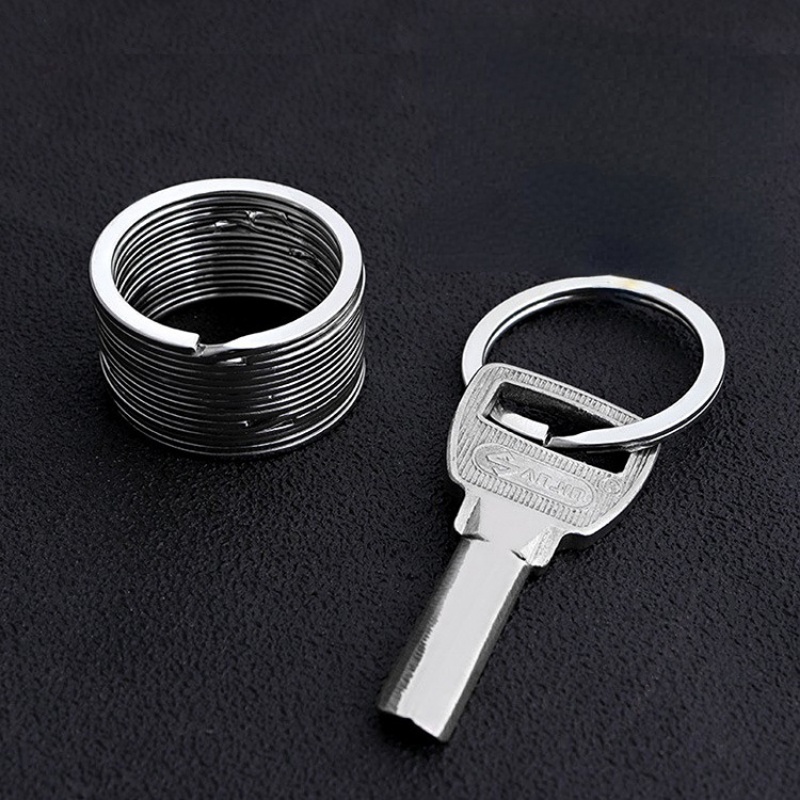 10 Pcs 30MM Metal Flat Key Rings Keychain Clasp For Keychain DIY ...