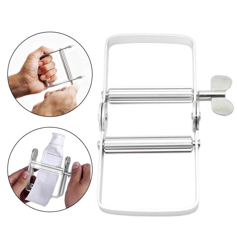 1pcs Tube Squeezer Lazy Toothpaste Dispenser Metal Squeezing Tools Hair ...