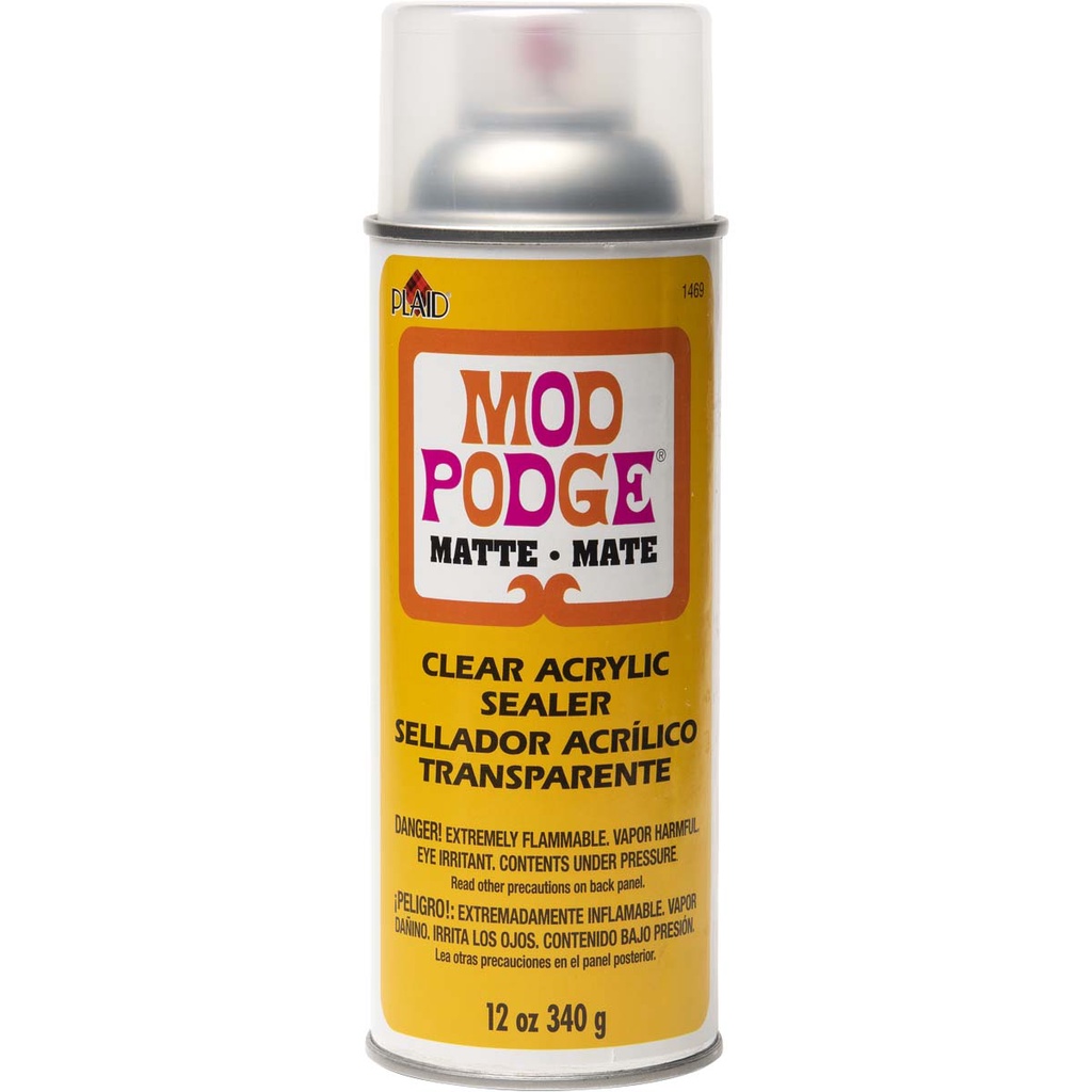 Plaid Mod Podge Gloss Matte Super Hi-Shine Acrylic Sealer 12oz. Aerosol ...