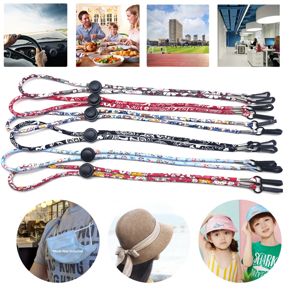 Mask Hanging Rope Face Mask Lanyard Mask Hat Holder Adjustable ...