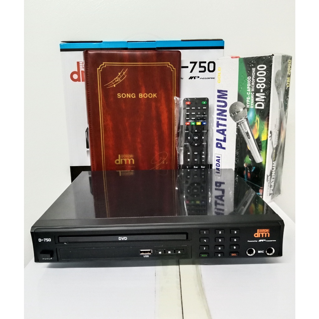 Megapro Doremi D-750 Karaoke Videoke Player with Free Wired Microphone ...