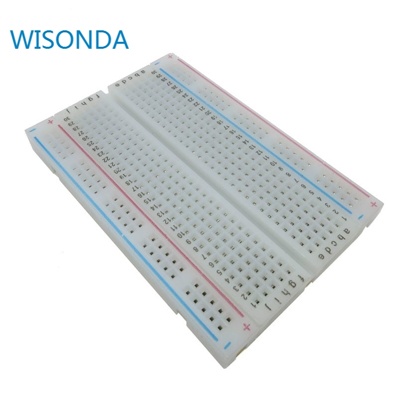 1 Pcs New 400 Tie Points Solderless PCB Breadboard Mini Universal Test ...