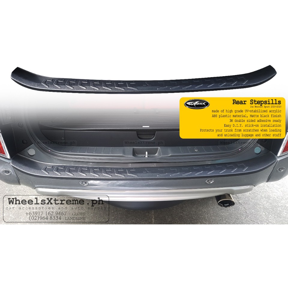 Montero Sport 2016 to 2019 Shark Rear Step sill / stepsill / Rear ...