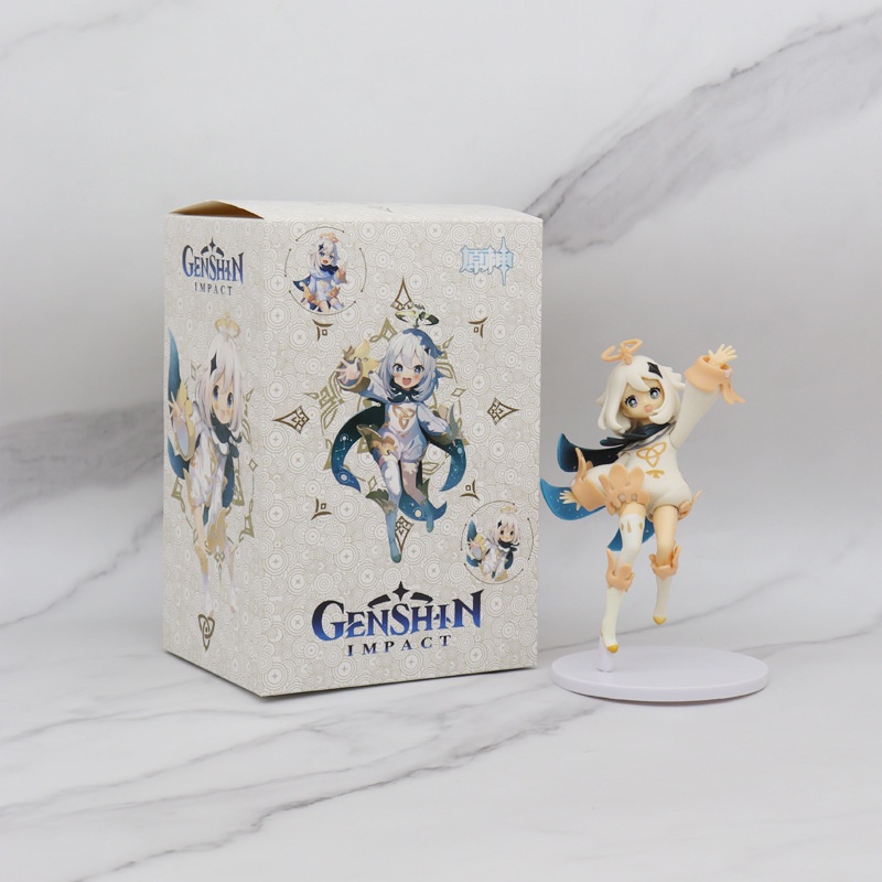 Games Genshin Impact Character Paimon Standing Sitting Posture Figure ...