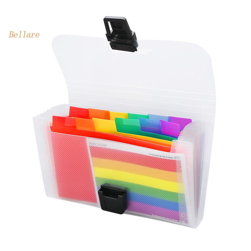 (bel-Ready)A6 Portable File Folder Storage Bag Document Binder Bill ...