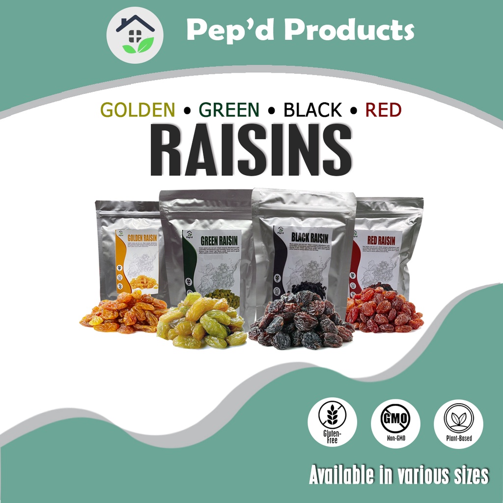Seedless Raisins (Black/Green/Golden/Red) 500g/1kg | Shopee Philippines