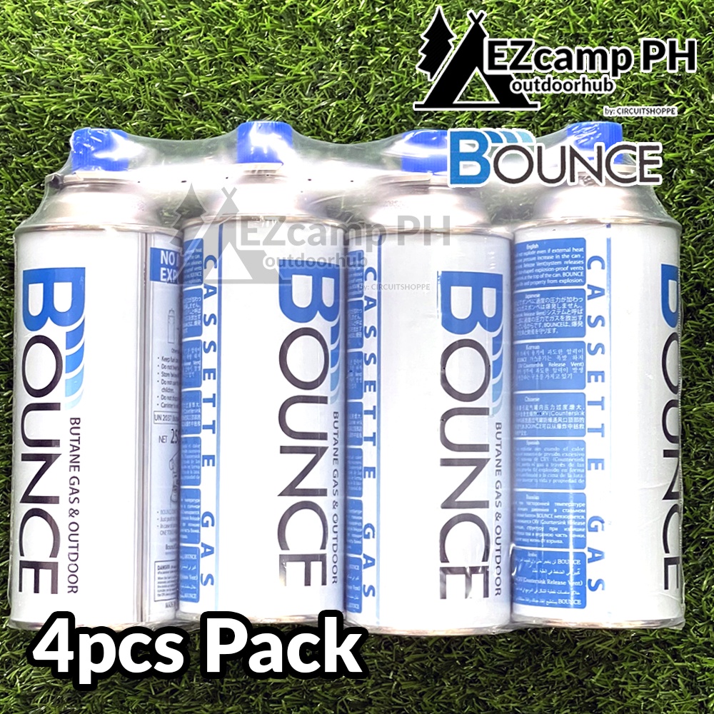 4pcs Pack BOUNCE Butane Gas LG-250 Cassette Portable Stove Fuel Nozzle ...