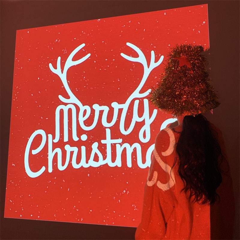 Christmas theme-projector Korean ins venture-projector mall window bar ...
