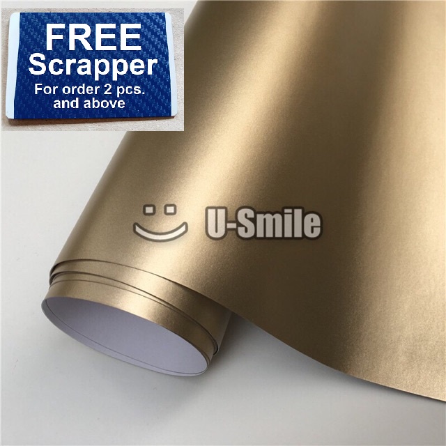 Gold Matte Chrome Vinyl car motorcycle sticker | Shopee Philippines