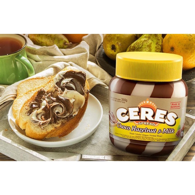 Ceres spread Duo choco hazelnut milk 350gr / ceres chocolate jam 350gr ...