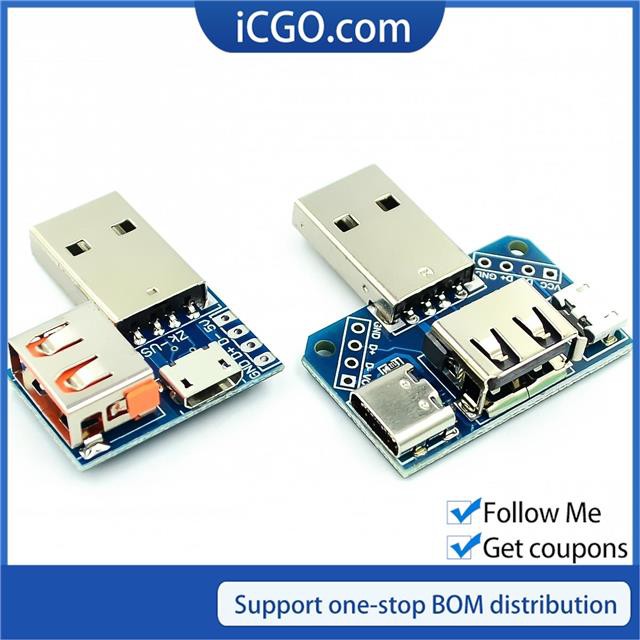 USB Head Switchboard Male USB Connector to Type-c Micro USB Female USB ...
