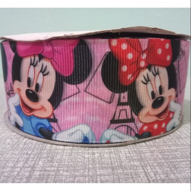 Minnie mouse pink and red grossgrain ribbon 1.5 inches | Shopee Philippines