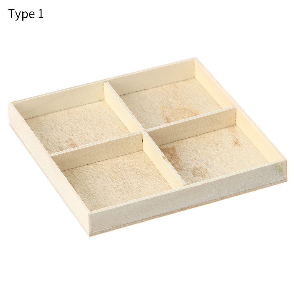 LET Storage Wooden Box Gift Jewelry Display Pallet Divided Drawer ...