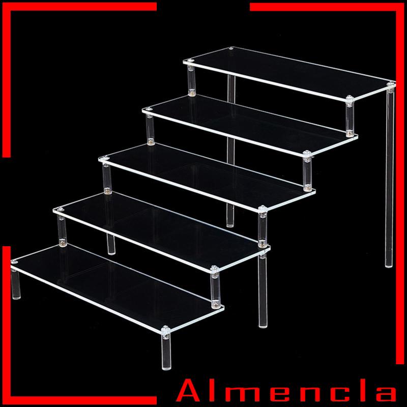 Clear Transparent Ladder Tier Acrylic Rack Countertop Showcase | Shopee ...