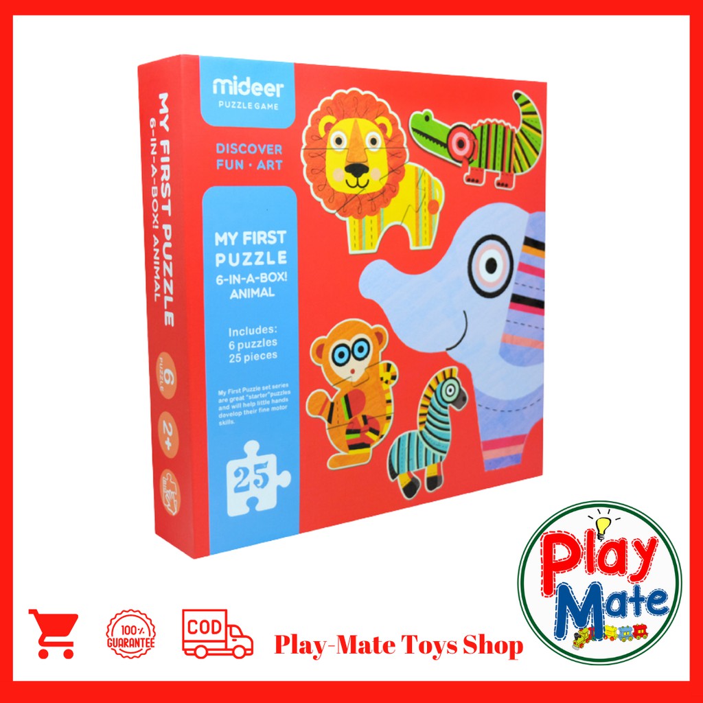 Mideer Educational Animal Puzzle Box My First Puzzle-Animal Puzzle Toy ...