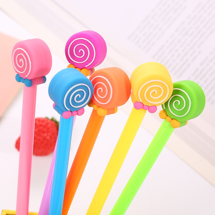 New candy color lollipop neutral pen creative learning stationery ...